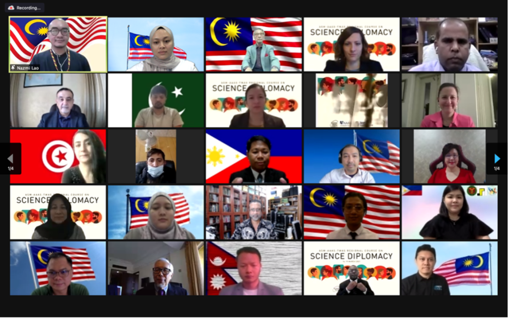 ASM-AAAS-TWAS Regional Course on Science Diplomacy 2021 – 2021 Annual Report