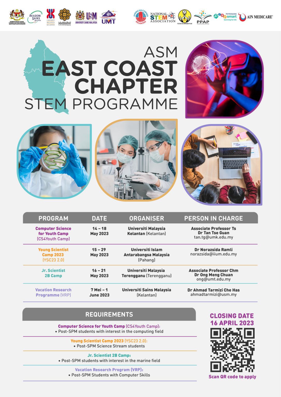 ASM East Coast Chapter STEM Programme – ASM FOCUS