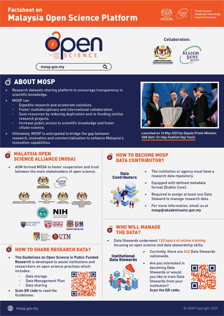 ASM Factsheet: Malaysia Open Science Platform (MOSP) - ASM FOCUS