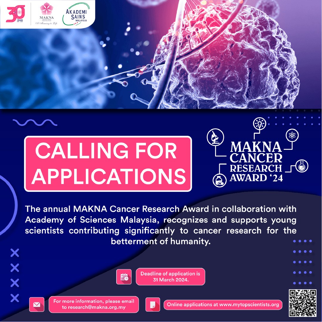 Call for Applications: MAKNA Cancer Research Award 2024 - ASM FOCUS