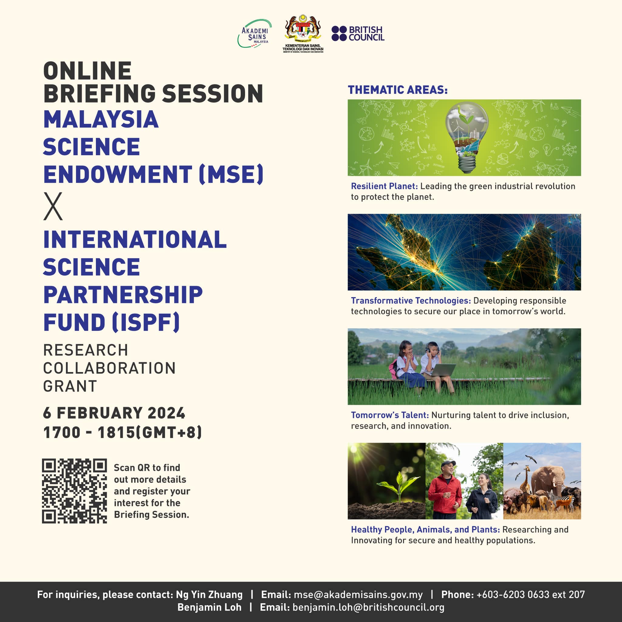 Briefing Session: Malaysia Science Endowment x ISPF Research Collaboration Grant - ASM FOCUS