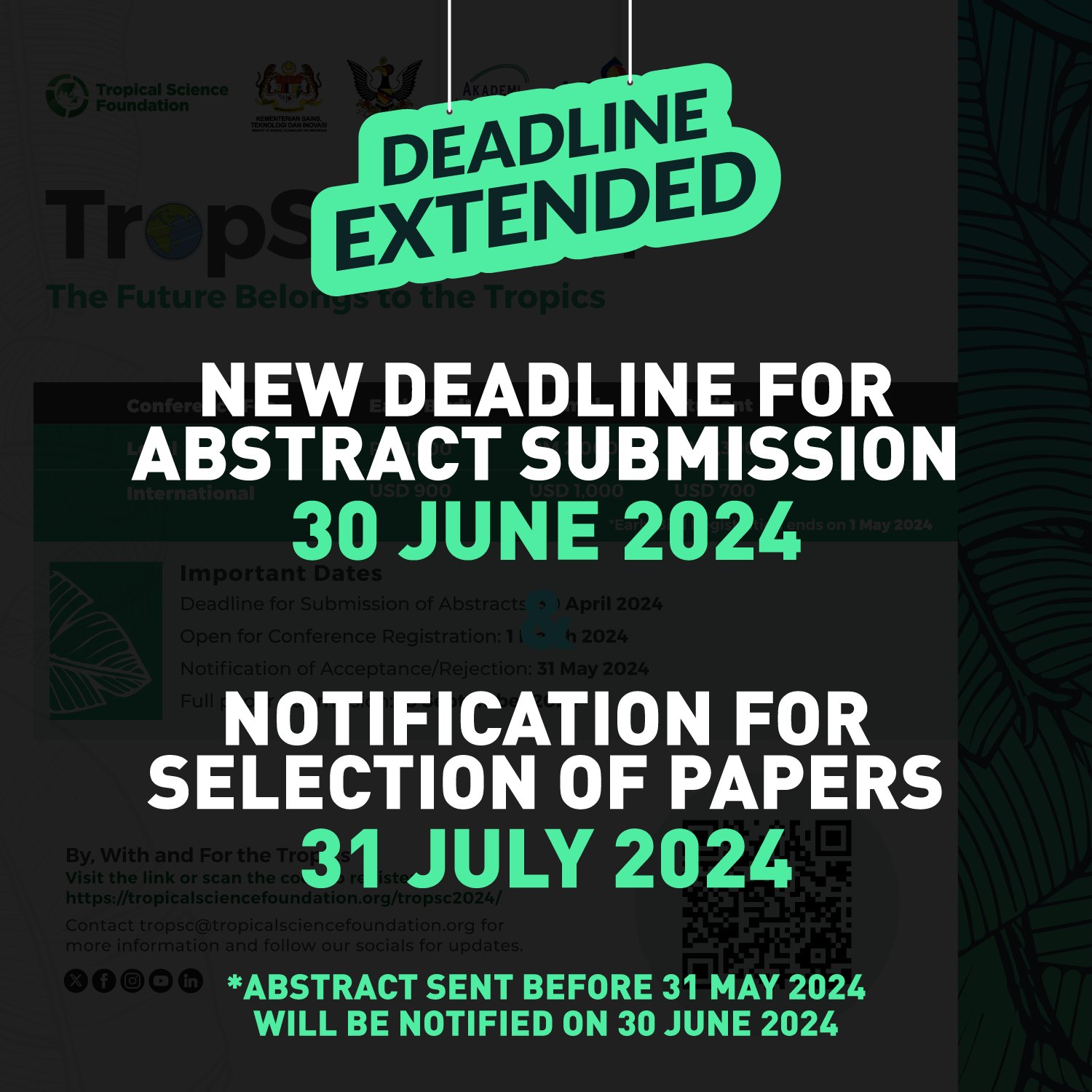 TropSc™ 2024: Abstract Submission Deadline Extended! - ASM FOCUS